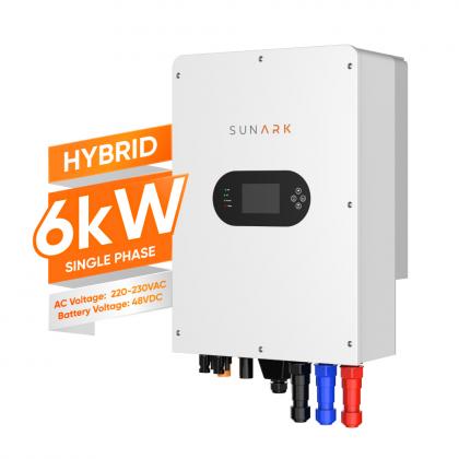 Sanark Off Inverters de una sola fase 6KW Inverter PV 48V Hybrid Solar ...